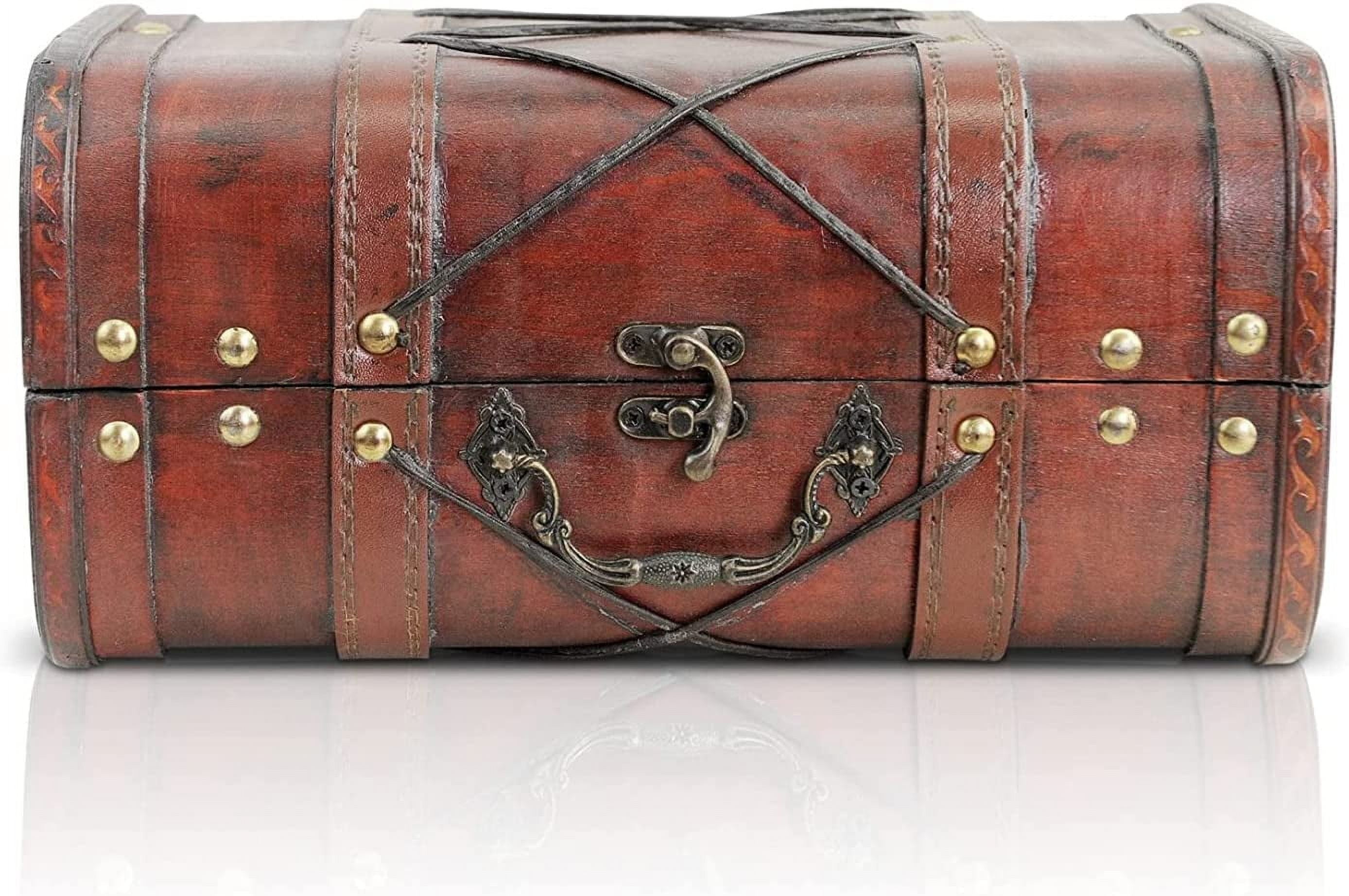 Brynnberg Small Pirate Treasure Chest Storage Box 11"x7.1"x5.5 ...