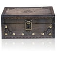 Brynnberg Monk 7,9""x7,1""x3,5"" Treasure Chest Storage Box - Lock ...