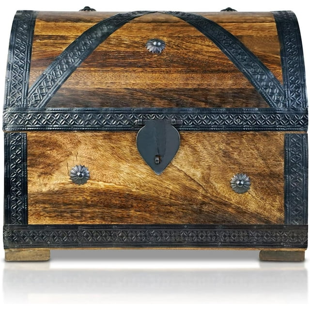 Brynnberg Pirate Treasure Chest Storage Box - Unique Vintage Design ...
