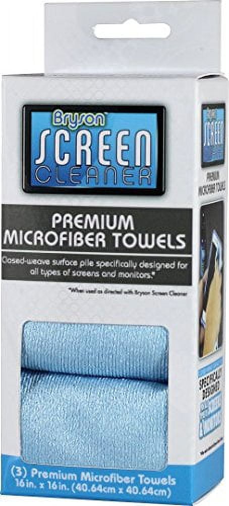 Bryson Screen Cleaning Microfiber Towels (3) - Monitor, Laptop, Desktop ...