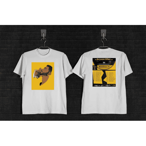 The Bryson Tiller 2024 Tour Shirt - Bryson Tiller Merch - 2 Side Shirt ...