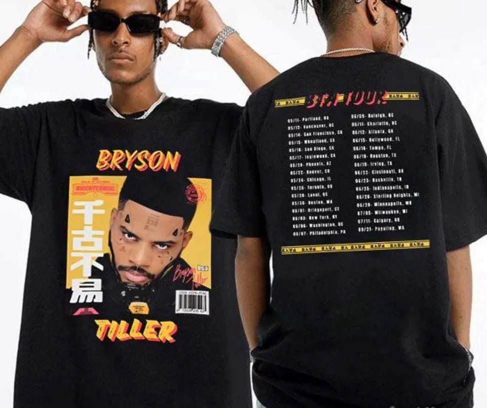 Bryson Tiller Tour Shirt - Bryson Tiller Fan Shirt - Bryson Tour 2024 ...