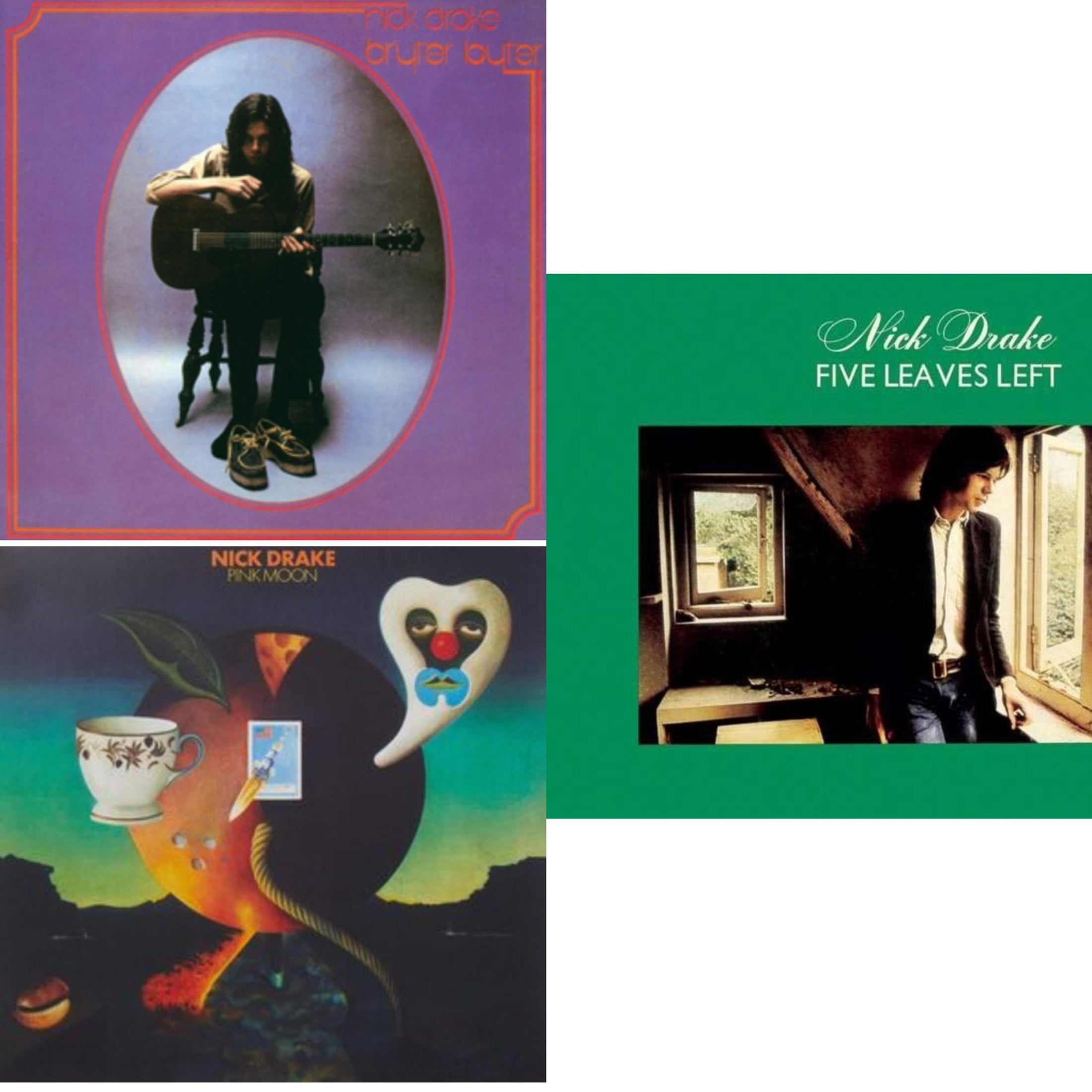 Bryter Layter & Pink Moon & Five Leaves Left [LP Vinyl Bundle ...