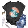 Brythos Funny Graphic Easter Tee Women's Short Sleeve Top with Printed ...