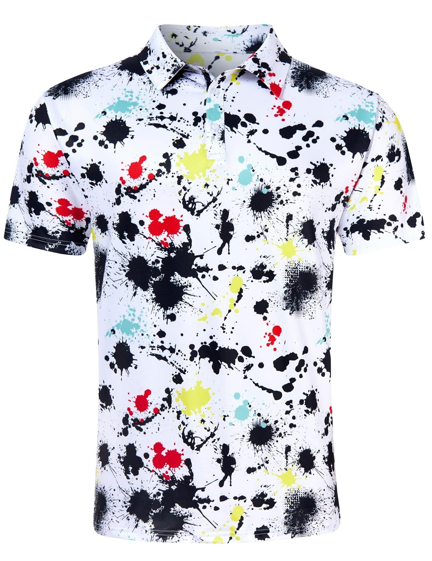 Brythos Golf Shirts for Men,Multiple Unique Patterns Mens Polo Shirts ...