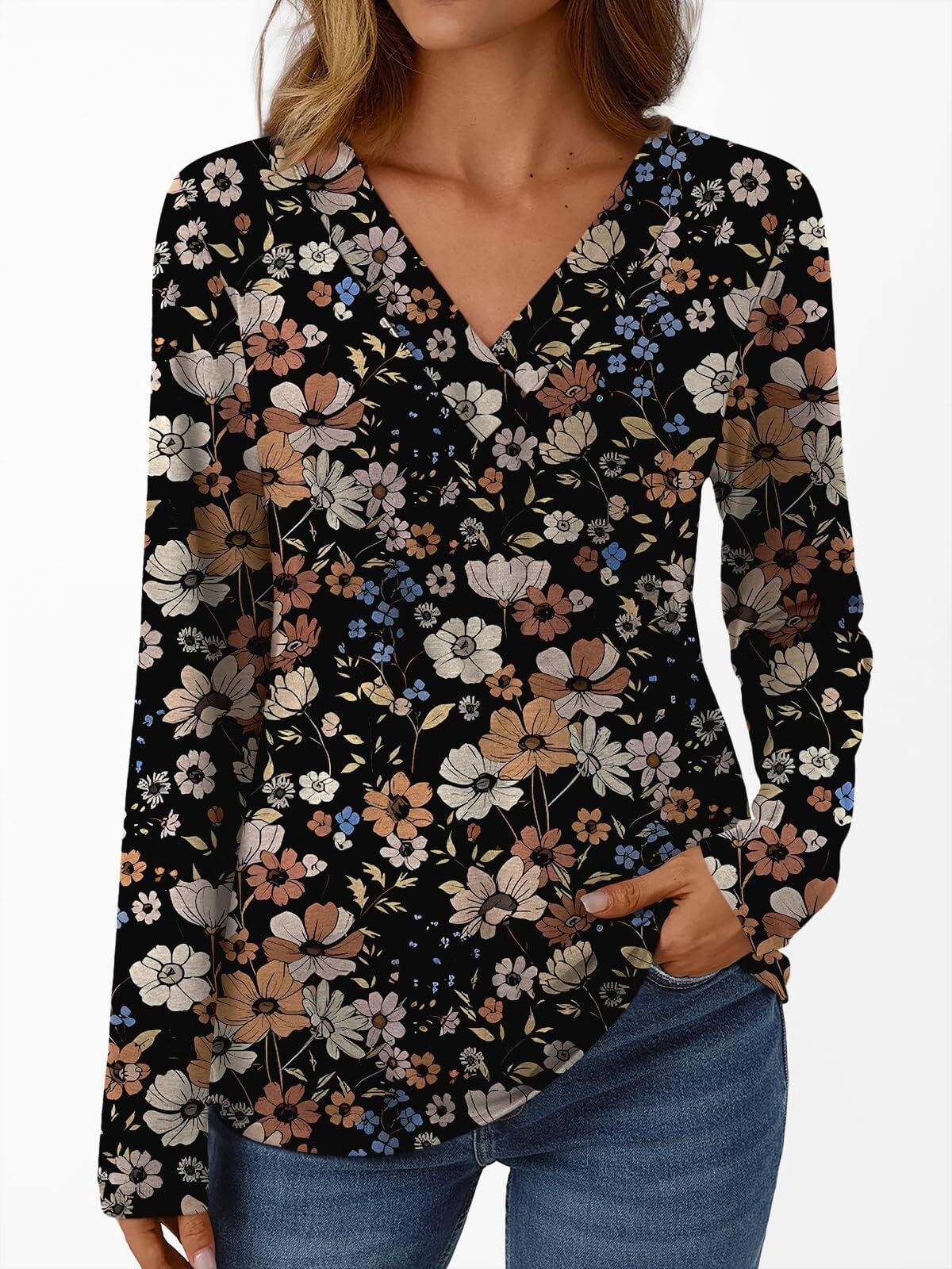 Brythos Long Sleeve Tops for Women,Triple-Layer Composite Material ...