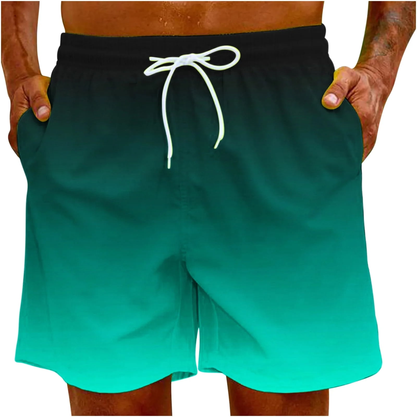 Brythos Swim Trunks Men,Adjustable Drawstring Waistband Swimming Trunks ...
