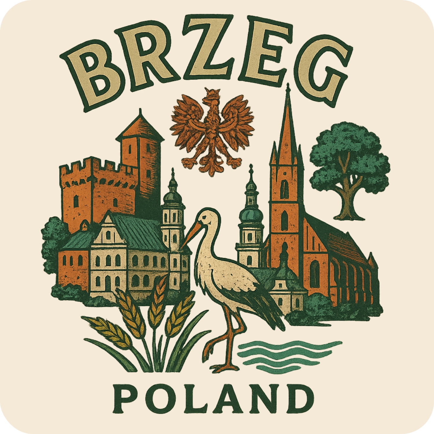 Brzeg Poland Keepsakes Souvenir Vinyl Sticker – Destination Travel ...