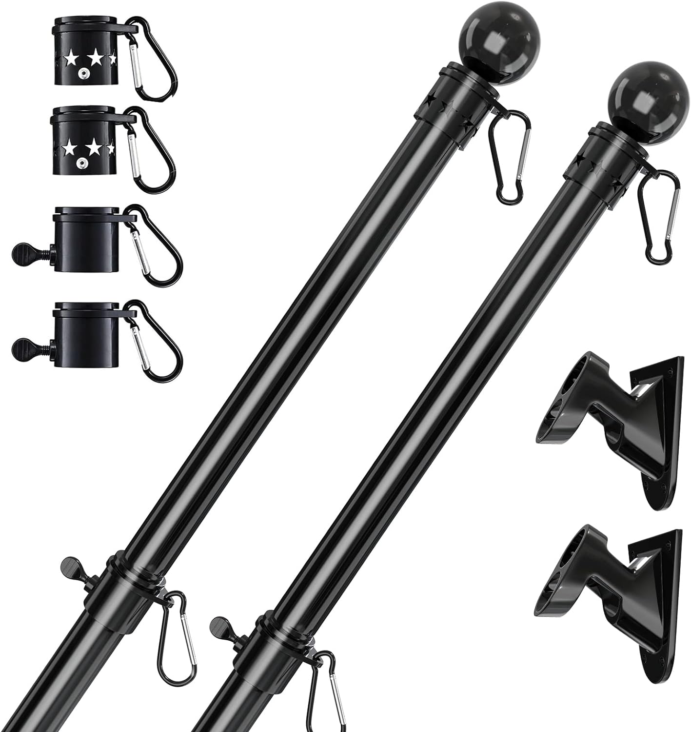 Flagpole-To-Go Ultimate Tailgaters Package with 15' Portable Flagpole ...