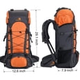 Bseash 60L Internal Frame Waterproof Hiking Camping Backpack with Rain ...