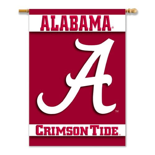 Bsi Products Inc Alabama Crimson Tide 2-Sided Banner with Pole Sleeve ...