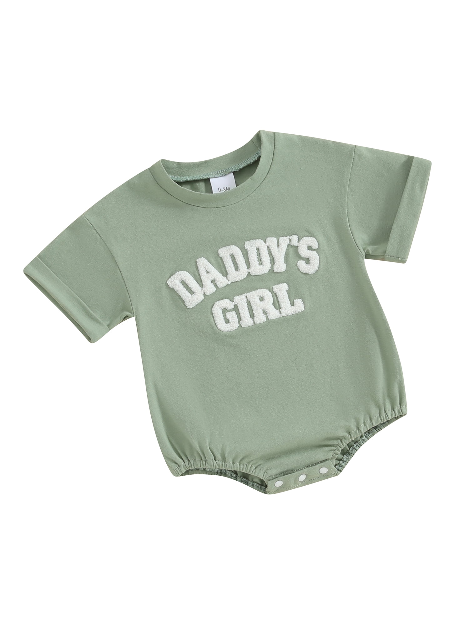 Bslissey 3M 6M 12M 18M Baby Girls Casual Romper Short Sleeve Letter ...
