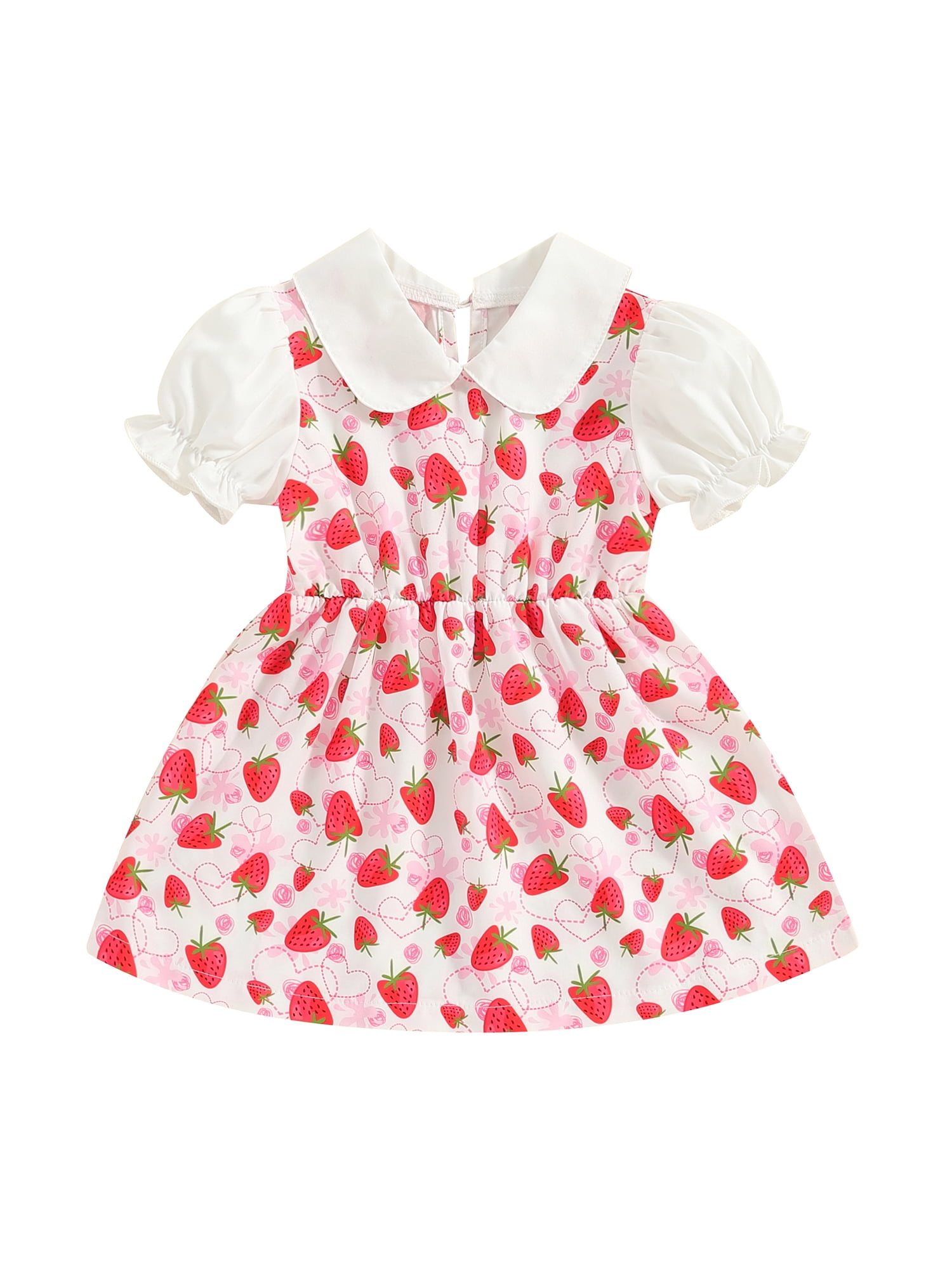 Bslissey 6M 9M 12M 18M 24M 3T Toddler Baby Girls Puff Short Sleeve ...