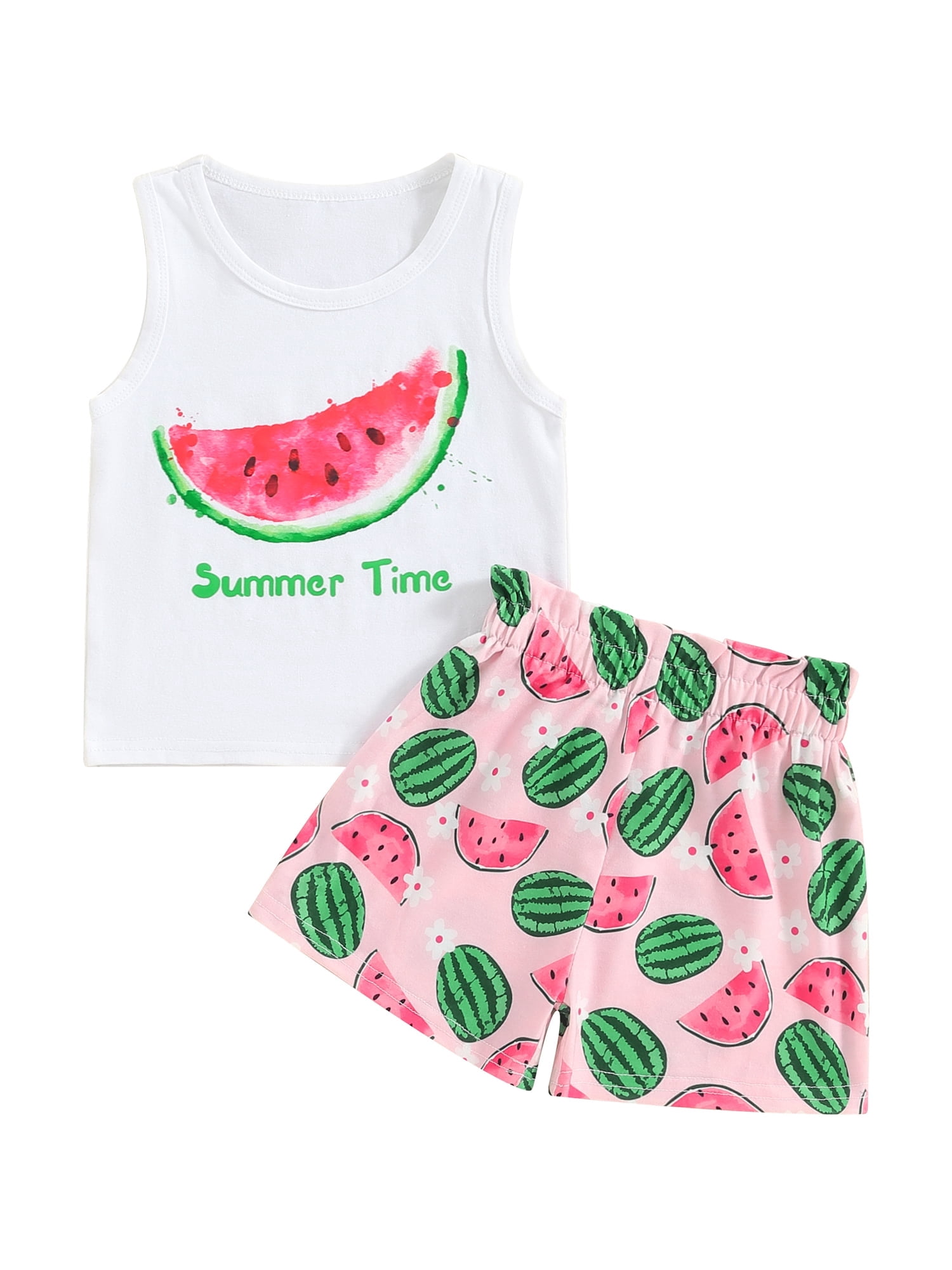 Bslissey Little Girls Casual Shorts Sets Sleeveless Letter Print Tank ...