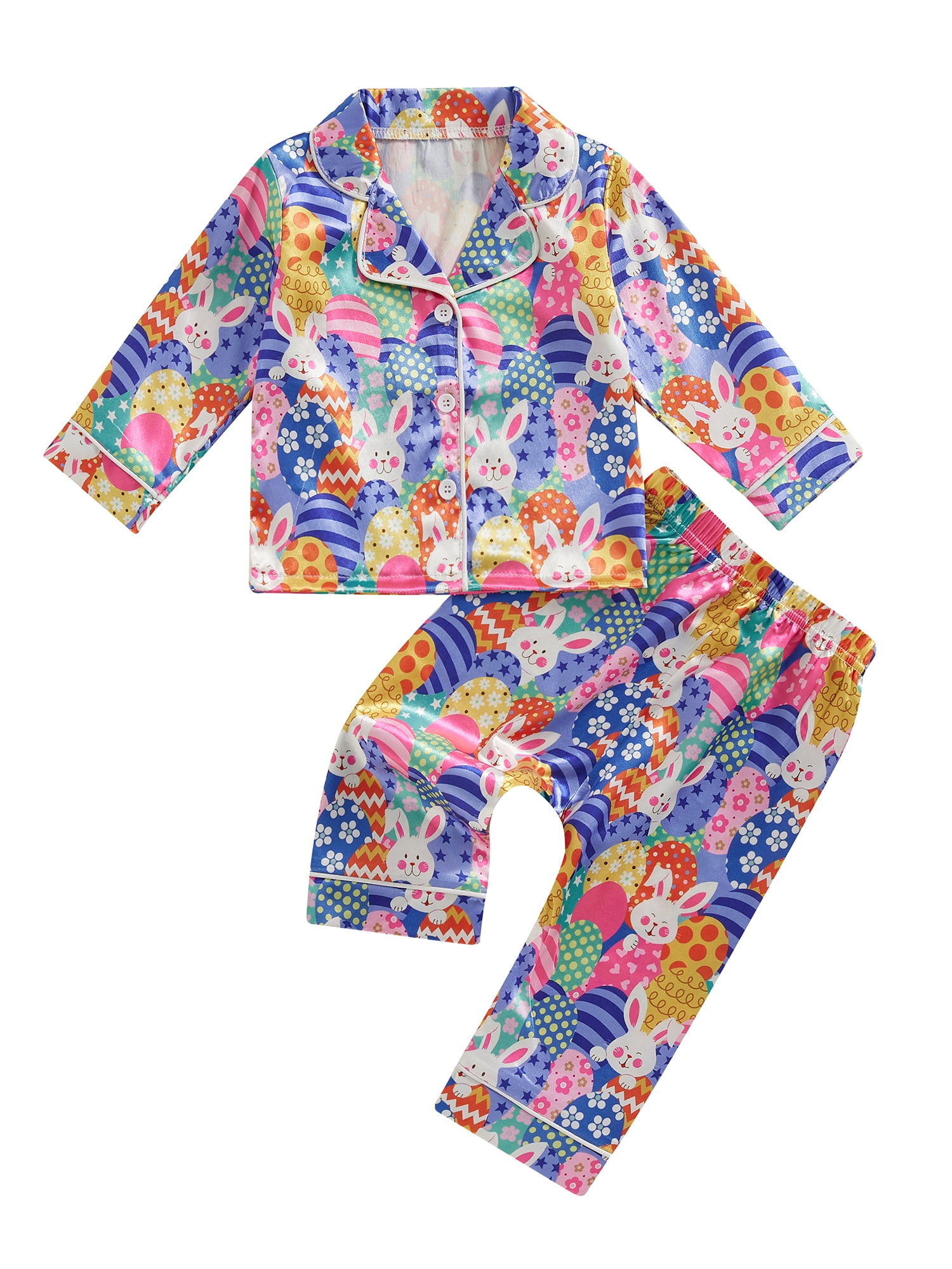 Bslissey Toddler Little Boys Girls Easter Pajamas Set 12M-6T Bunny ...