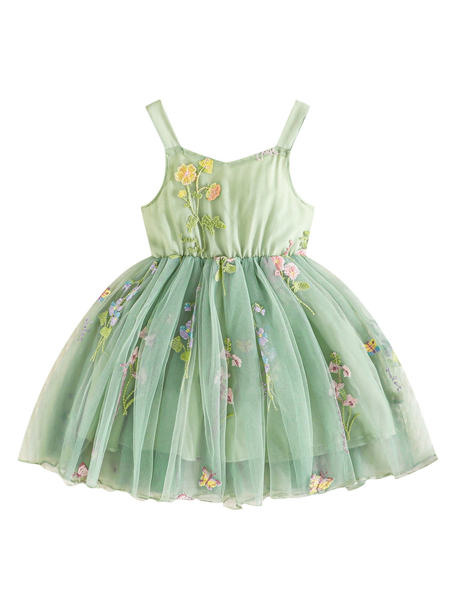 Bslissey Toddler Little Girls Casual Princess Dress Sleeveless Floral ...