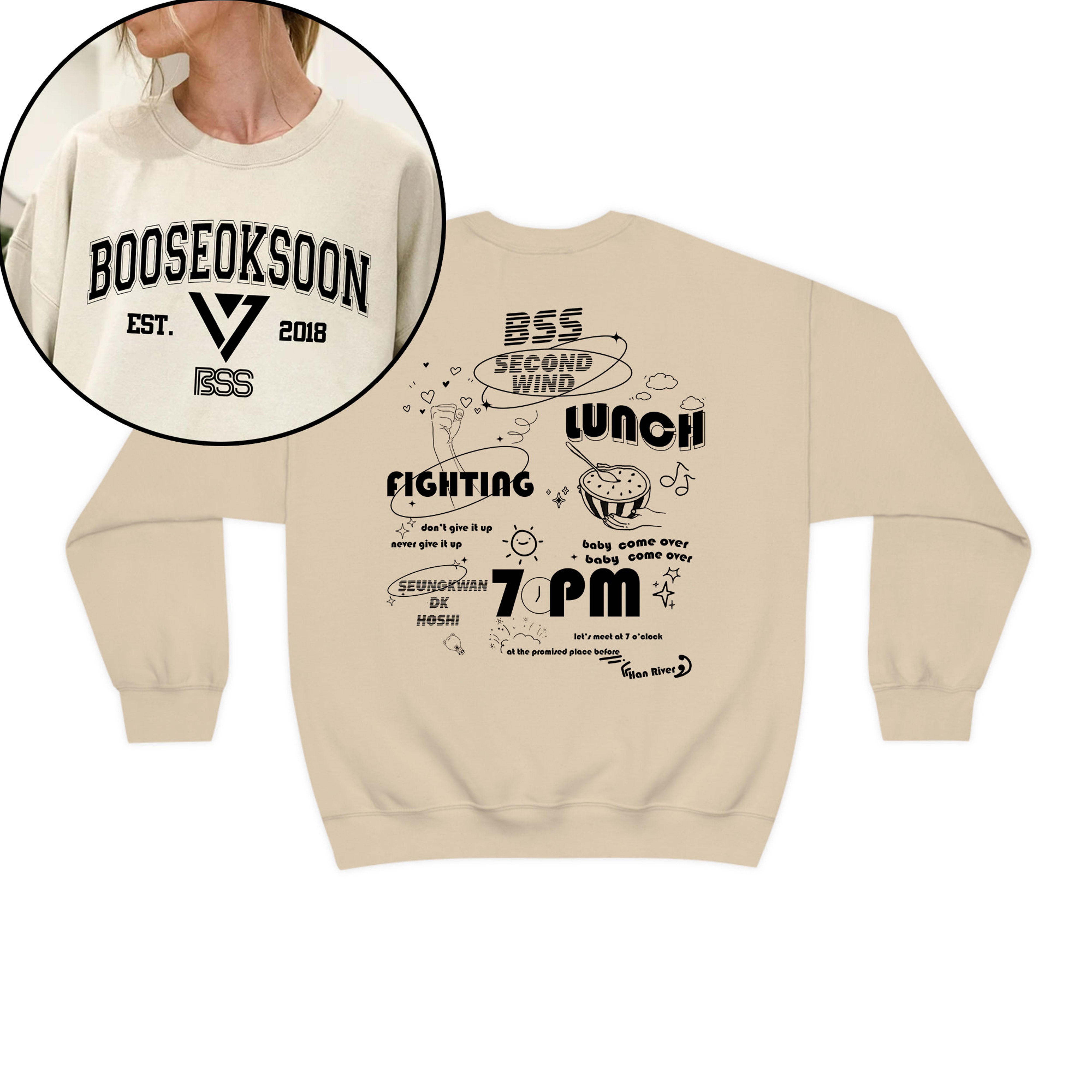 Bss Second Wind Track List Album Sweatshirt, Bss Seventeen Shirt ...