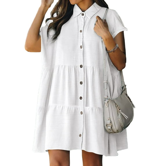 Bsubseach Women Bathing suit Coverup White Button Down Swimsuit Cover ...