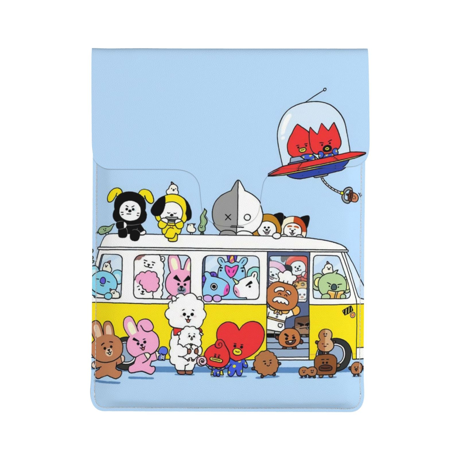 Bt21 Leather Laptop Sleeve Computer Case Notebook Cover -13-Inch Laptop ...