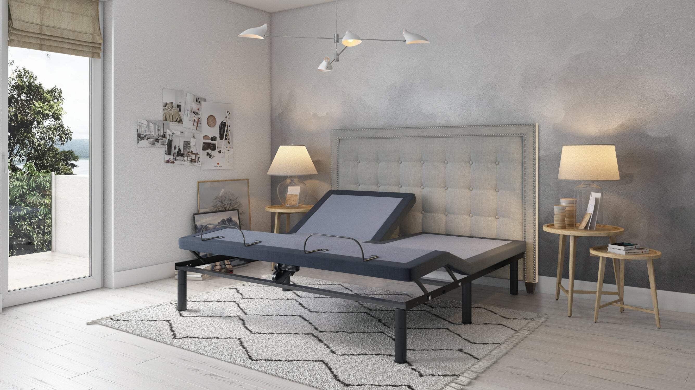 Bt3000 Flex Head Queen Adjustable Bed Base With Head And Foot Position ...