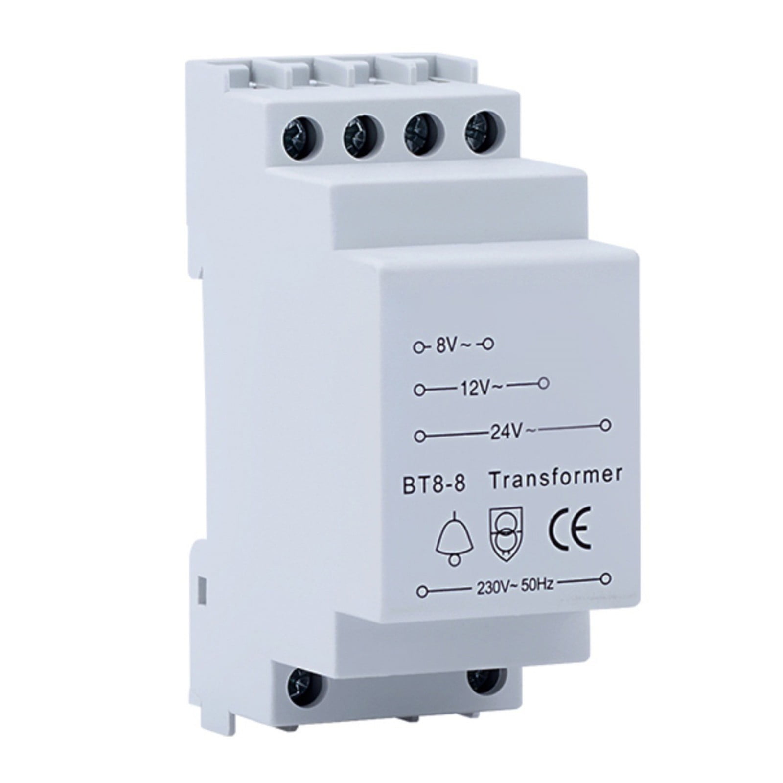 Bt8-8 Doorbell Transformer 230V Input Output 8V/12V/24V for Wired Doorbell/Chime - Walmart.com