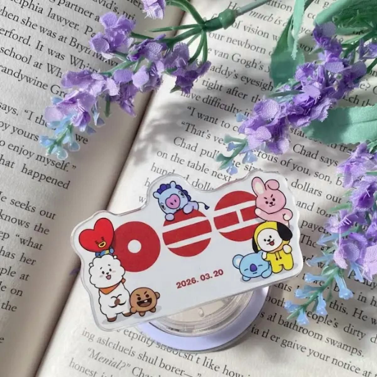 Btan Group Logo New Album Comback 2026 Phone Grip Cute K Cartoon ...