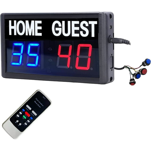 Btbsign Digital Electronic Led Scoreboard Portable Indoor Games Sports - Walmart.com