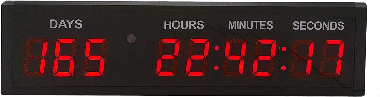 Btbsign LED Countdown Clock Safety Event Timer with Remote and Buttons ...