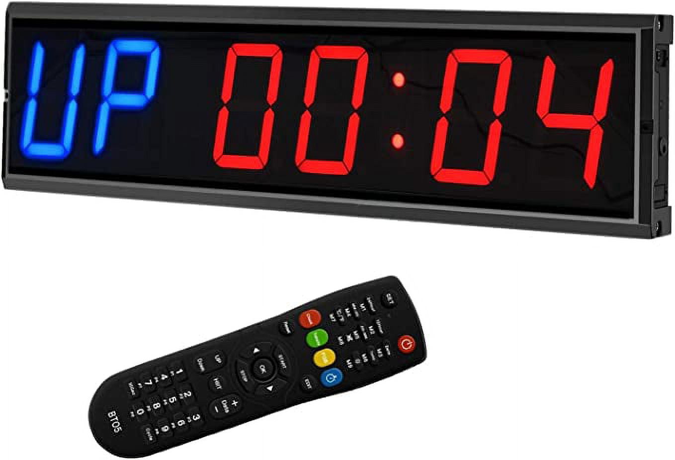 Btbsign LED Interval Timer Electronic Count Dow up Clock Blue Red 4 ...