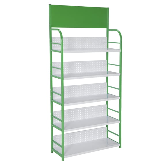 Btidfty 5 Tier Supermarket Large Sample Display Shelf with Signboard ...