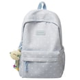 Btidfty Cute Polka Dot Laptop Backpack Large Capacity Travel Backpack ...