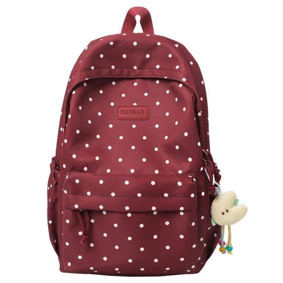 Btidfty Cute Polka Dot Laptop Backpack Large Capacity Travel Backpack ...