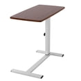 Btidfty Foldable Overbed Table with Wheels 27.56-37.4in Adjustable ...