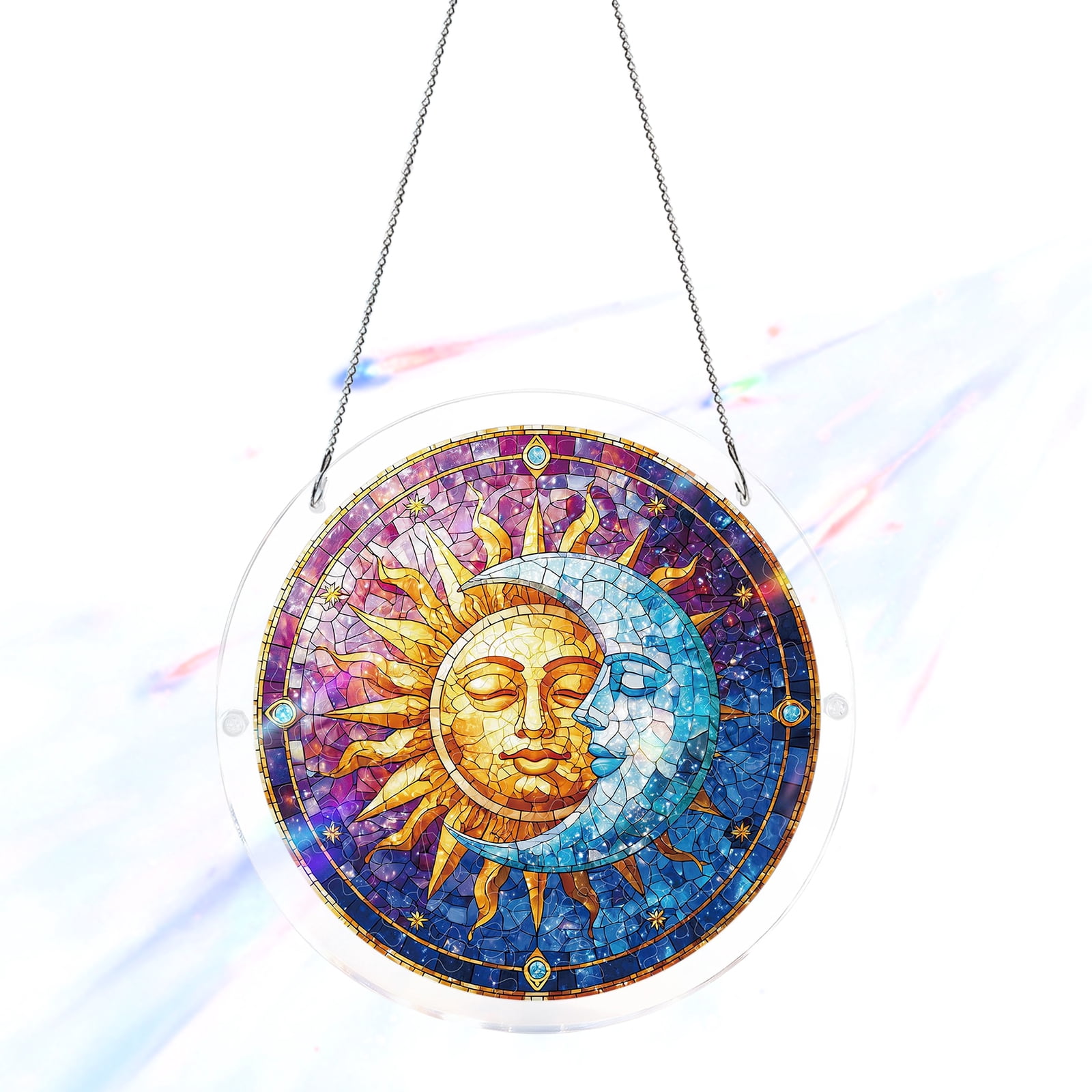 Btidfty Suncatcher Window Hanging Puzzle Curtain Decoration Unique ...