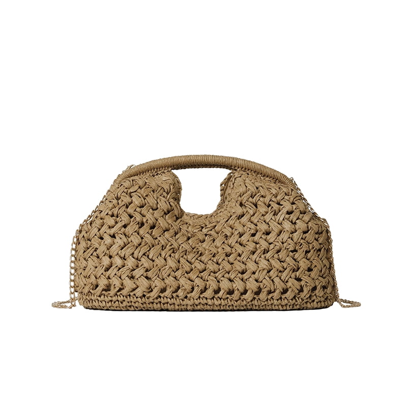 Btidfty Women Straw Shoulder Bag Lightweight Crossbody Bags with Inner ...