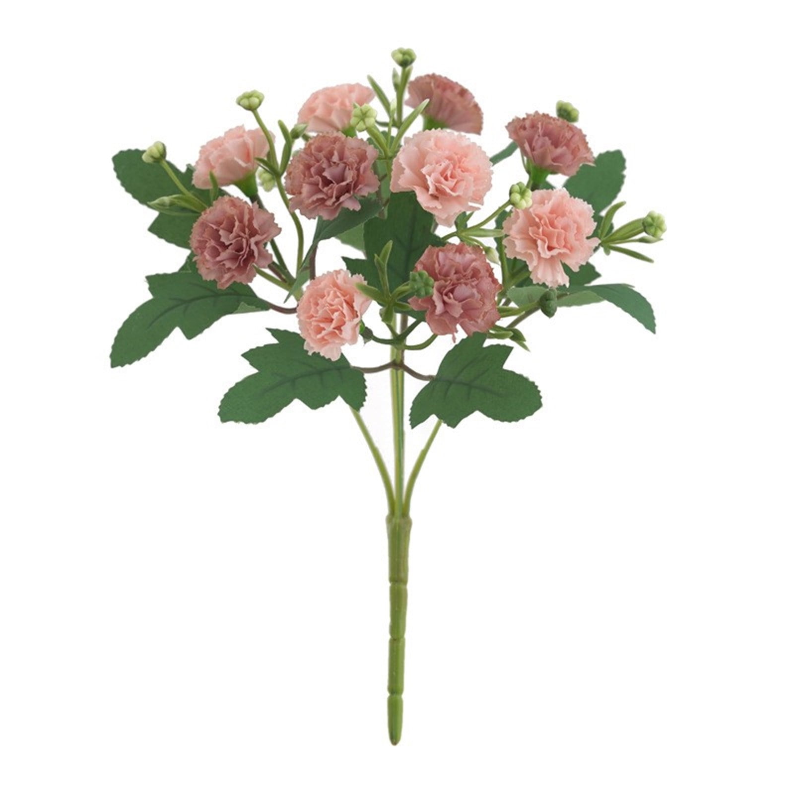 Btomtd 11.4" Artificial Silk Flowers Bouquet, Beautiful Fake Flowers ...