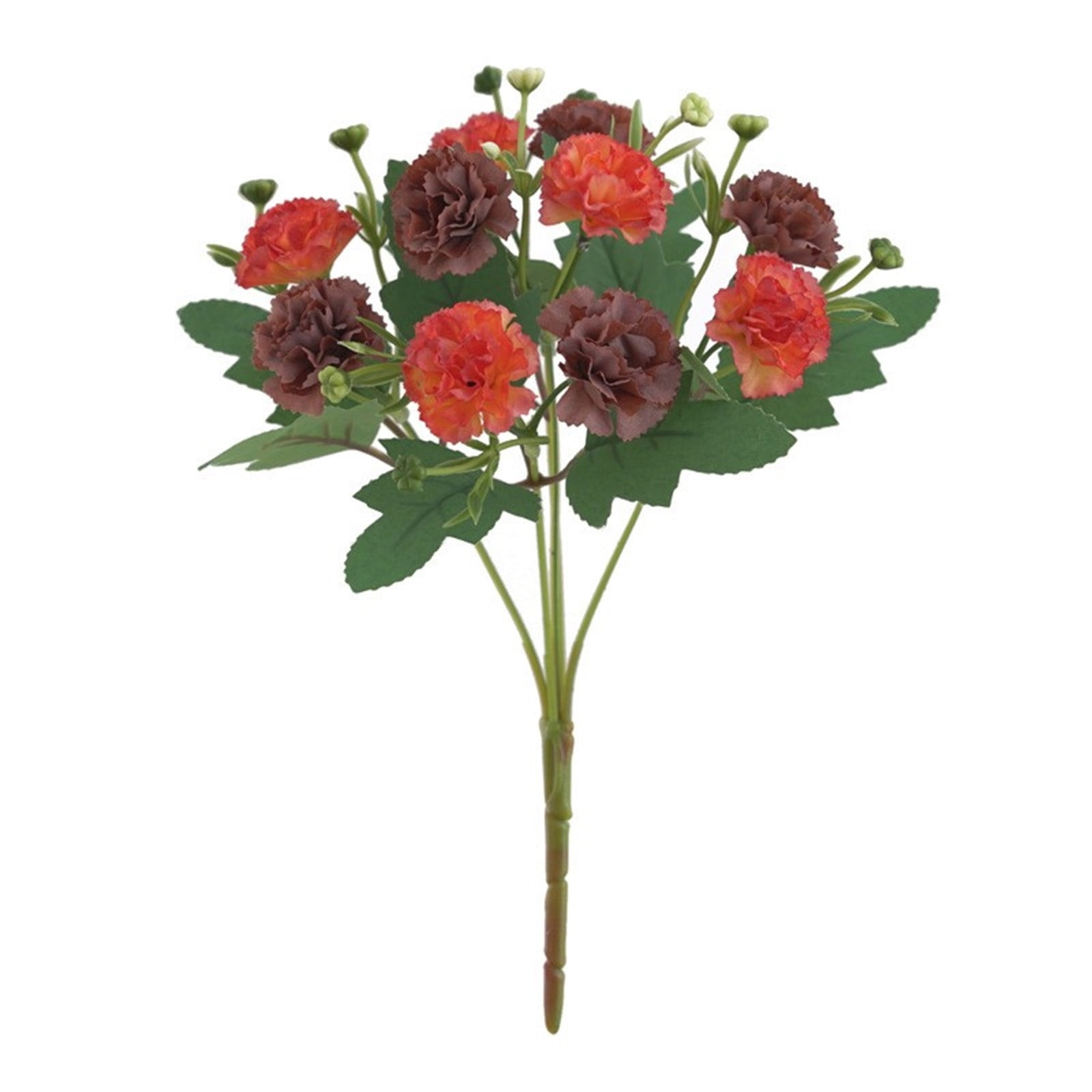 Btomtd 11.4" Artificial Silk Flowers Bouquet, Beautiful Fake Flowers ...