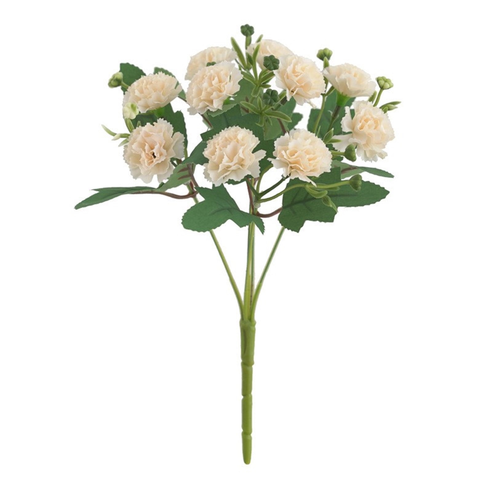 Btomtd 11.4" Artificial Silk Flowers Bouquet, Beautiful Fake Flowers ...