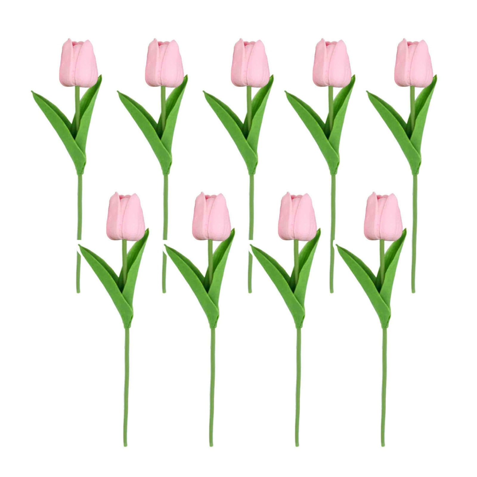 Btomtd 13.4" 9pcs Artificial Mini Tulips, Scandinavian Style Simulation ...