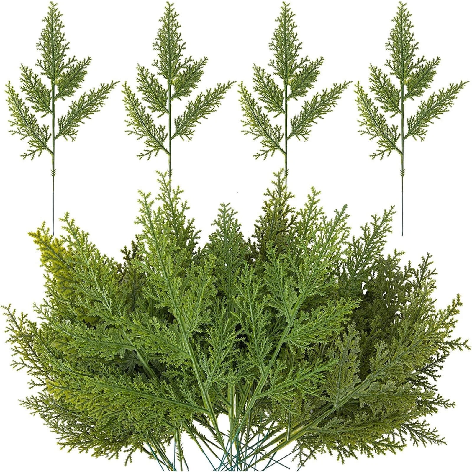 Btomtd 14.2" 20pcs Artificial Pine Branch, Simulation Needle Leaf for ...