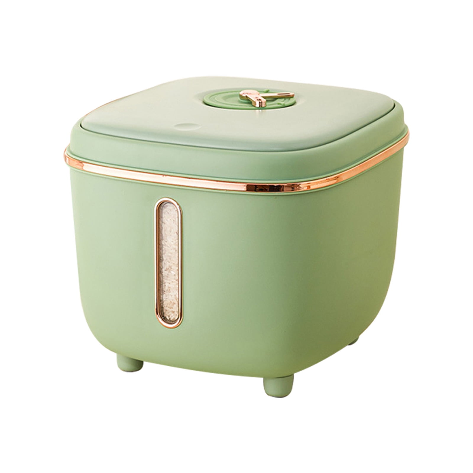 Btomtd 16.5 Lb Rice Dispenser Large Grain Container Storage With Lid ...