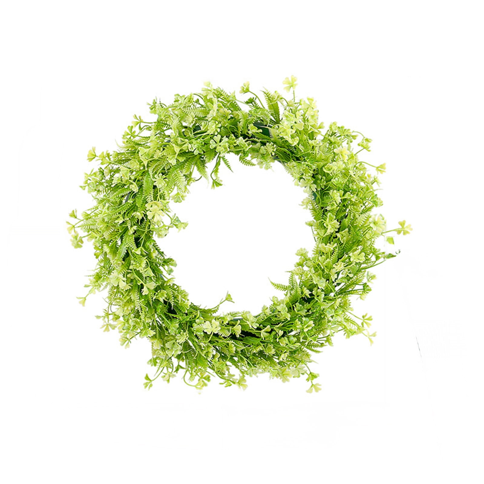 Btomtd 16" Natural Rattan Christmas Wreath for Door and Wall, Window ...