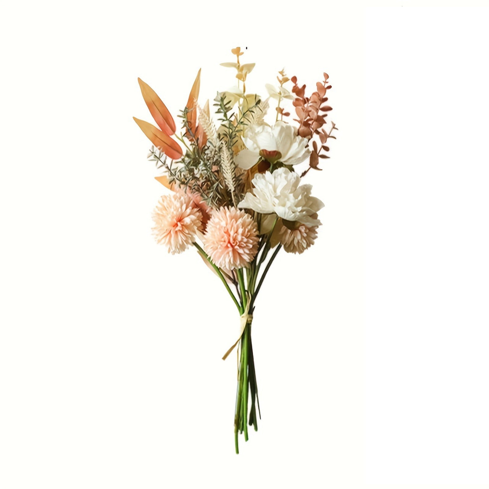 Btomtd 17.3" Scandinavian Artificial Flowers Bouquet, Simulation Fake ...
