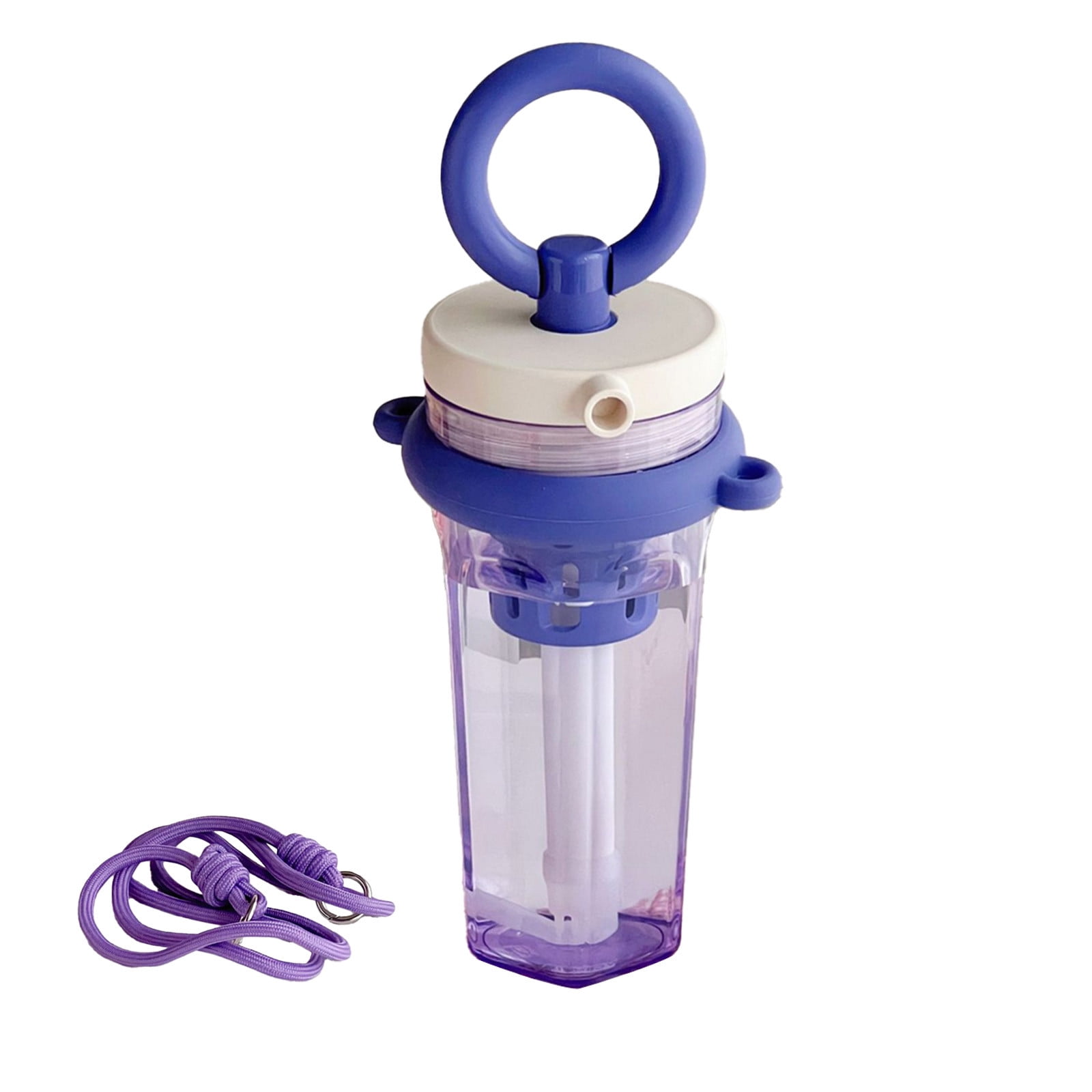 Btomtd 24oz Scald Proof Water Bottle with Straw and Straps, Large ...