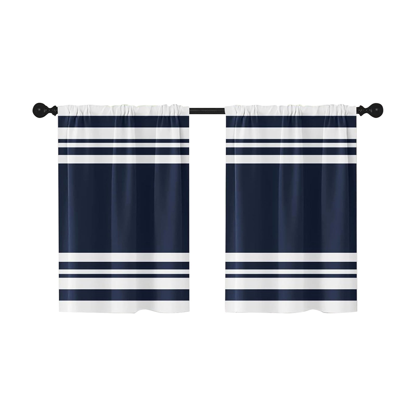 Btomtd 2D Print Kitchen Short Curtains, Waterproof Light Filtering Half ...