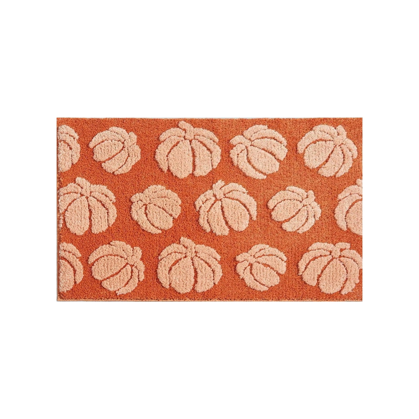 Btomtd 35"x24" Pumpkin Pattern Bath Rug, Fall Themed Non Slip Floor Mat ...