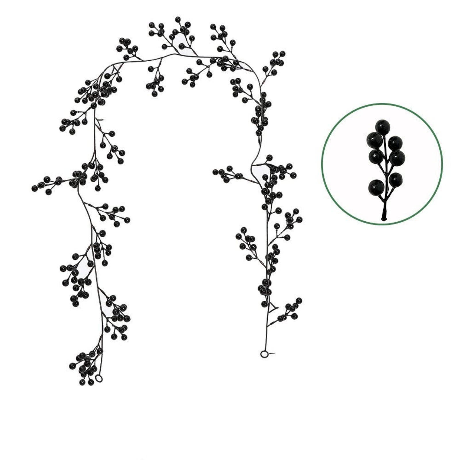 Btomtd 5.7ft Winding Christmas Garland Made of Simulation Rattan with ...