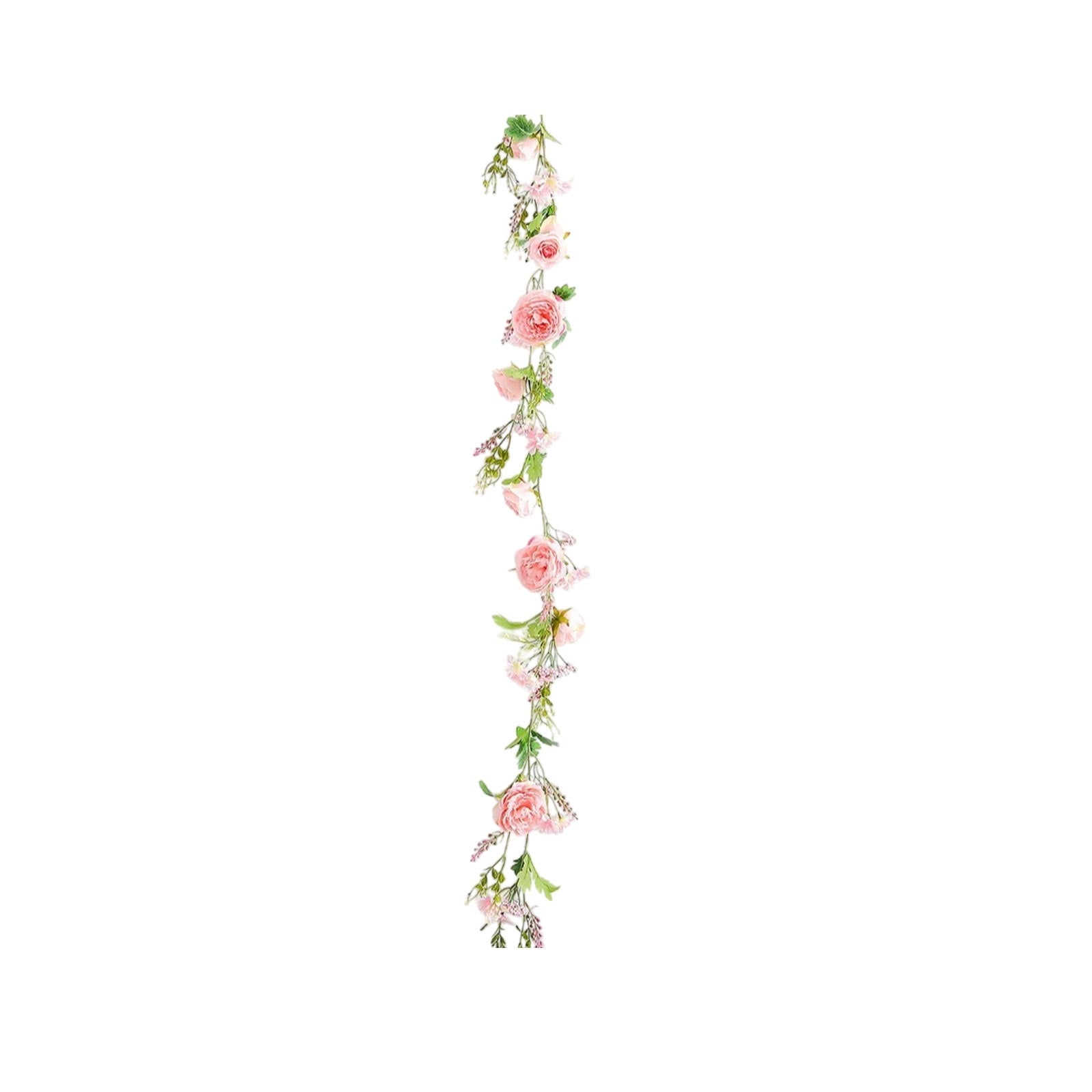 Btomtd 5.9ft Artificial Rose Garland for Concealing Air Conditioning ...