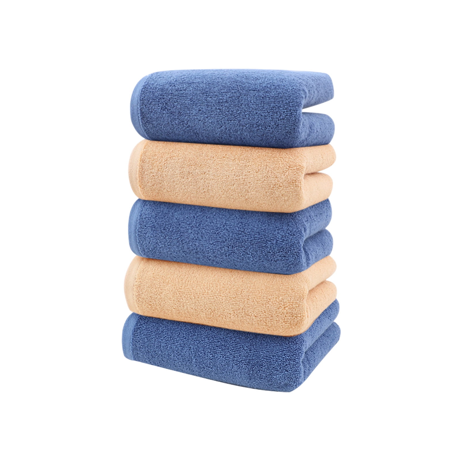 Btomtd 5-Pack Soft Face Towels Set, Absorbent Bathroom Cotton Towels ...