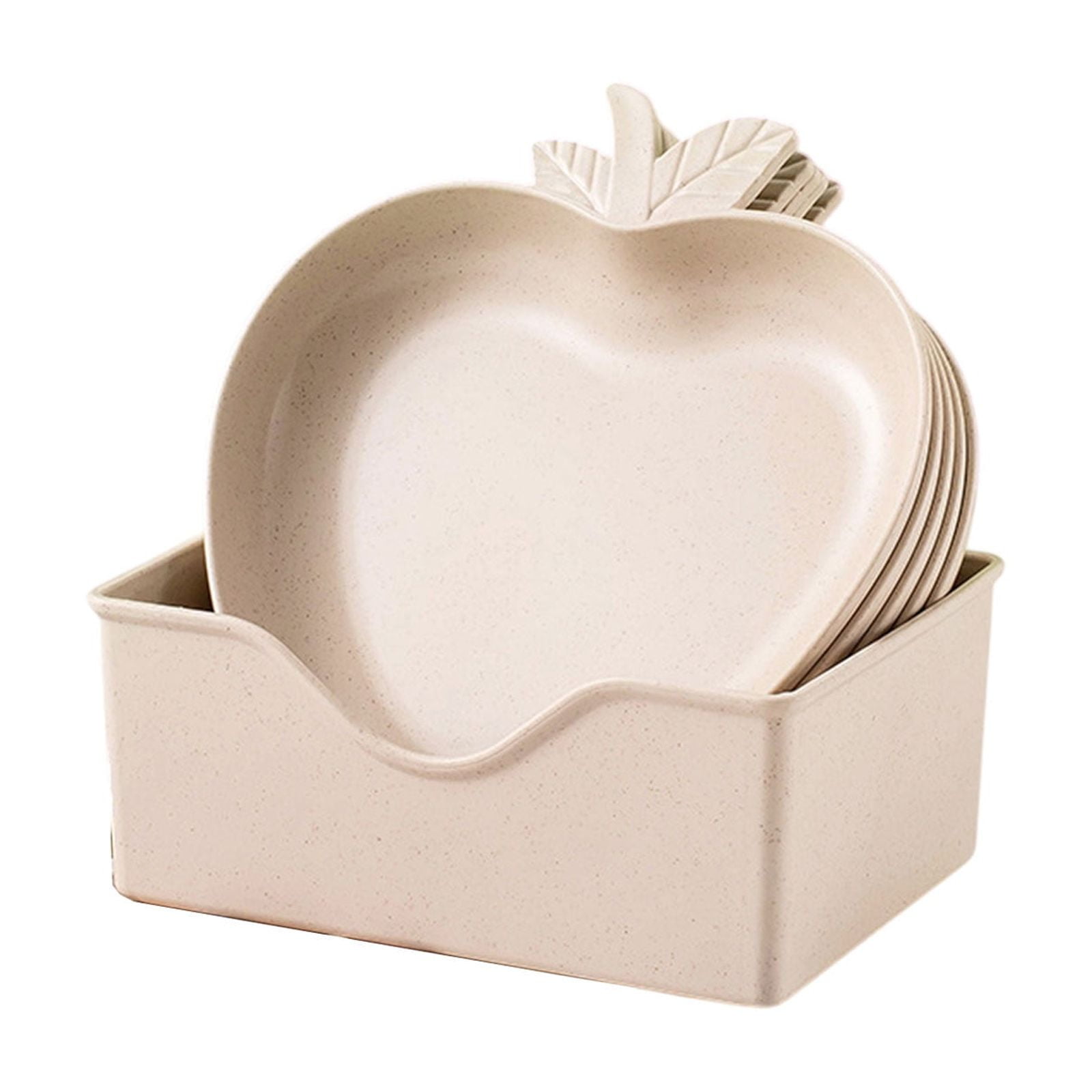 Btomtd 5 Piece Cutlery Set with 6.29 Inch Food Tray and Fruit Snack ...